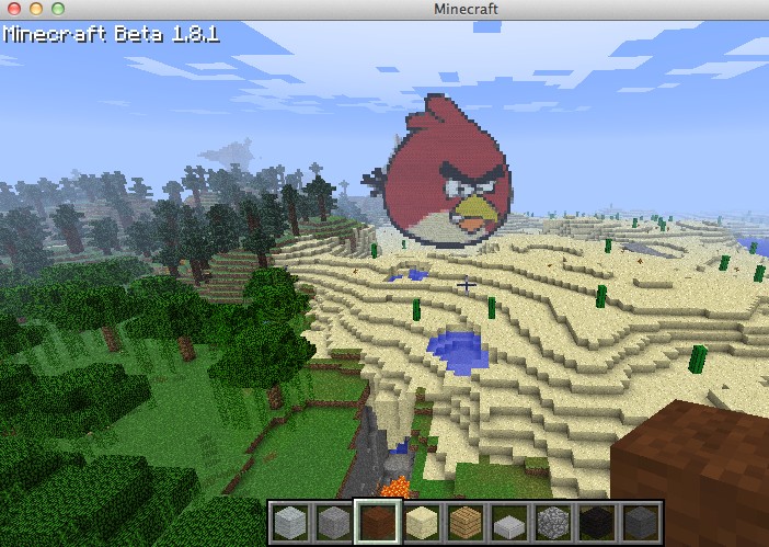 ITS AN ANGRY BIRD Minecraft Map